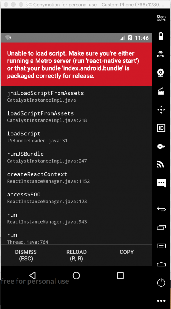React Native Run The App In Genymotion Android Emulator Coder Blog
